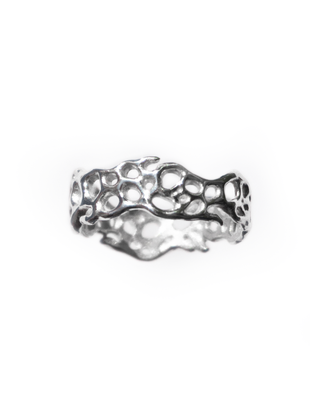 Cellular Ring: Sustainable Silver Ring inspired by Organic Shapes – Arkste
